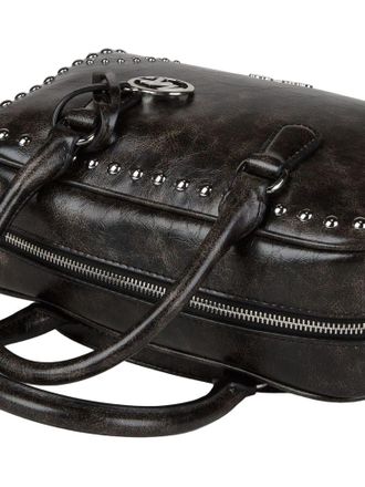 Michael Kors Womens Satchel Black Polyurethane Polyester Satchel-bags