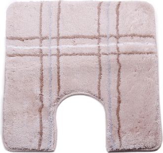 Kleine Wolke 5493272129 WC-Vorleger Today, 55 x 55 cm mit Ausschnitt, Macadamia