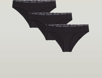 G-Star Hipster Brief 3er-Pack - Schwarz - Damen