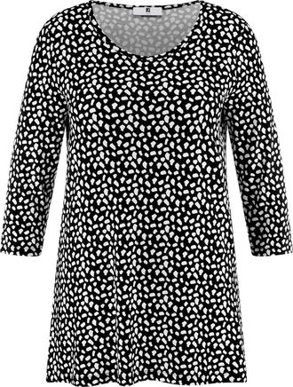 Emilia Lay Rundhals-Shirt 3/4-Arm Emilia Lay schwarz