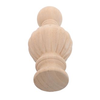 Amosfun ZUNOXAZ Dekorative Holzschnitzereien Spindel Bettkn&ouml;pfe Kugelkn&ouml;pfe Terrassenkn&ouml;pfe Unbehandelte Kn&ouml;pfe Treppenpfostenkn&ouml;pfe Baluster F&uuml;r Innentreppen