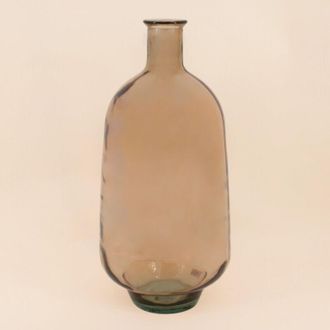 Ornami Vase dame jeanne en verre marron 60cm