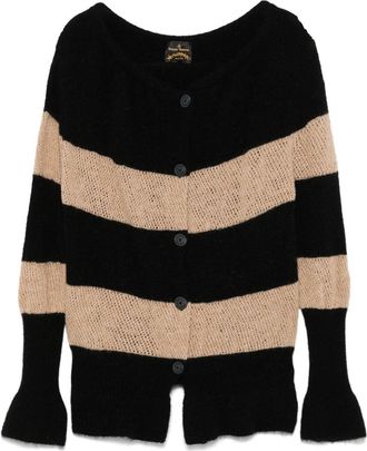 Vivienne Westwood cardigan à rayures (années 2017-2018) - Noir