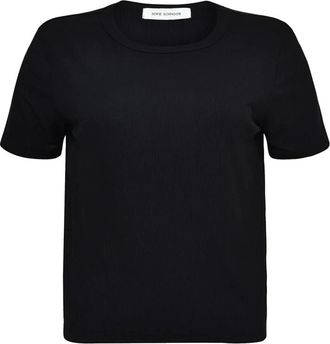 Sofie Schnoor Schwarzes T-Shirt mit kurzen &Auml;rmeln - - Tops - Damen - Schwarzk - L