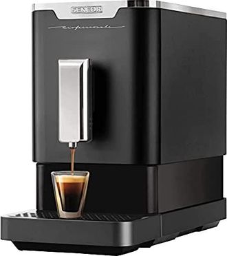 Sencor Slim-Espresso-Maschine, automatisch, 1470 W, Schwarz/silberfarben