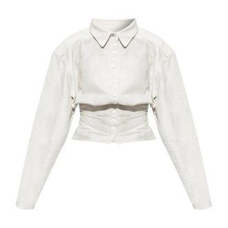 Diesel De-Plazy-Fsj1 Shirt - Femme - Blouses et Chemises - Blanc - Taille: 36 FR