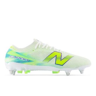New Balance Unisex Furon Elite SG V9 in Wei&szlig;/Gr&uuml;n, Synthetik, Gr&ouml;&szlig;e 44