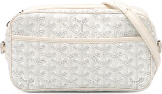 Goyard White Goyardine Sac Cap Vert
