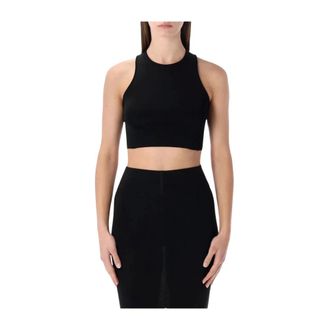 Rick Owens Femme, Tops, Noir, Taille: 40 FR D&eacute;bardeur court