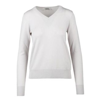 Max Mara Femme, Pulls, Blanc, Taille: 38 FR Pull col V Idoneo