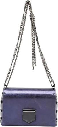 Jimmy Choo London Pre-owned Lockett Schultertasche - - Pre-owned - Damen - Blau - ONE SIZE