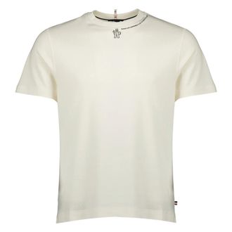 Moncler Logo T-Shirt - - Tops - Herren - Beige - S