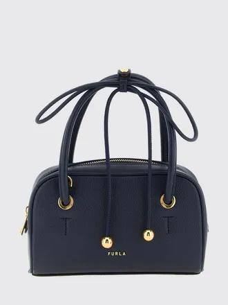 Furla Mini sac &agrave; main Poppy en cuir pleine fleur avec double anse et bandouli&egrave;re