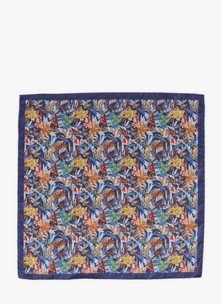 Eton Pochette de costume imprim&eacute;e en soie