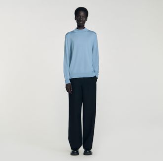 Sandro Wollpullover mit Stehkragen