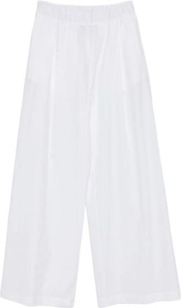 Semicouture Femme, Pantalons, Blanc, Taille: 36 FR Pantalon Palazzo &Eacute;lastiqu&eacute;