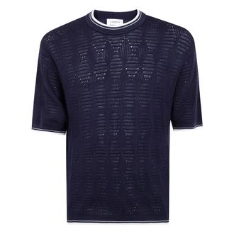 Laneus Herren, Strickwaren, Blau, MGr&ouml;&szlig;e