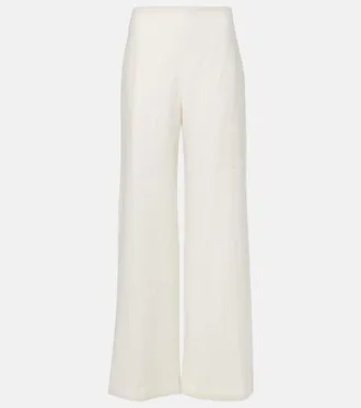 Faithfull The Brand Pantalon ample Ilride en lin à taille haute