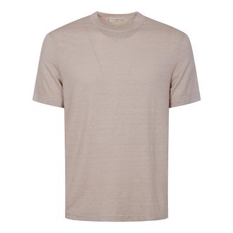 FILIPPO DE LAURENTIIS Homme, Tops, Rose, Taille: XL T-shirt en lin, demi-manches