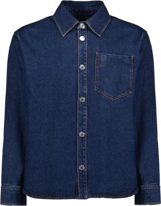 Ami Femme, Blouses et Chemises, Bleu, Taille: 40 FR Ami de Coeur Overshirt en denim