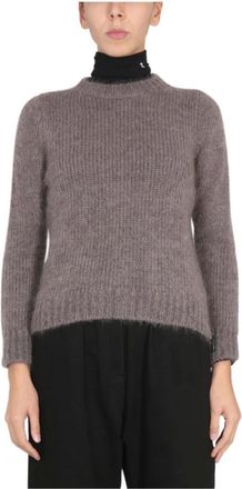 Raf Simons Femme, Pulls, Gris, Taille: 38 FR Pull ras du cou en mohair