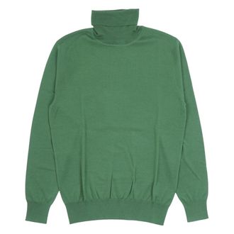 Aspesi Homme, Pulls, Vert, Taille: XL Pull Col Roul&eacute; en Laine M&eacute;rinos