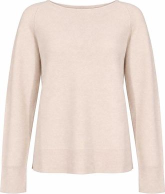 Alpha Studio U-Boot-Pullover - Creme