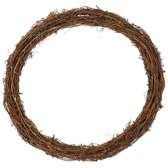 Supvox Nat&uuml;rlicher Rattan-Ring-Kranz, Rahmen aus Rattan, Kreis, Zweig, Kranz f&uuml;r Bastelarbeiten, Weihnachten, T&uuml;rdekoration, 30 cm