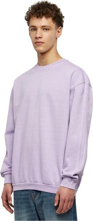 Urban Classics Herren Heavy Terry Garment Dye Crew S Lilac