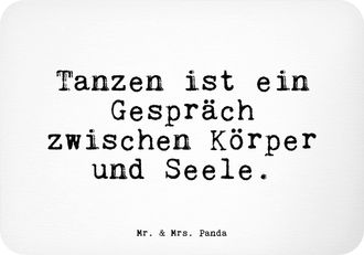 Mr. & Mrs. Panda Magnet Tanzen ist EIN Gespräch... - Geschenk, Tanz Spruch, Pinnwandmagnet, Geschenk Freundin, lustige Sprüche, Sprüche