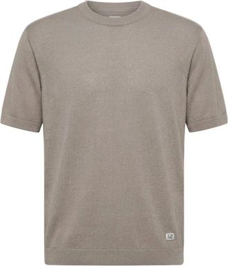C.P. Company C.p. Company, Homme, Pulls, Gris, Taille: L Pull Ras du Cou C&ocirc;tel&eacute;