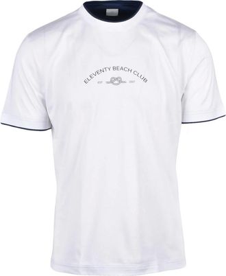 Eleventy Homme, Tops, Blanc, Taille: S T-Chemises