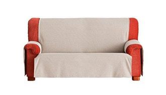 Eysa Constanza Nicht elastisch Sofa überwurf 4 sitzer, Baumwolle, 01-leinen, 37 x 7 x 29 cm