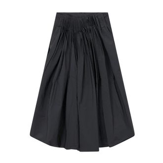 Magda Butrym Lange Mid-Waist Ballonrock - - Skirts - Damen - Schwarzk - S