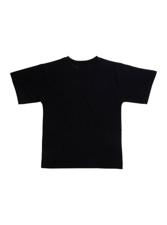 Moschino Boys Crew Neck T-Shirt Black Cotton T-Shirts And Polos