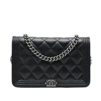 Chanel Pre-owned Boy Wallet on Chain - - Pre-owned - Damen - Schwarzk - ONE SIZE