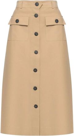 Liu Jo Femme, Jupes, Beige, Taille: 38 FR Longuette Skirt