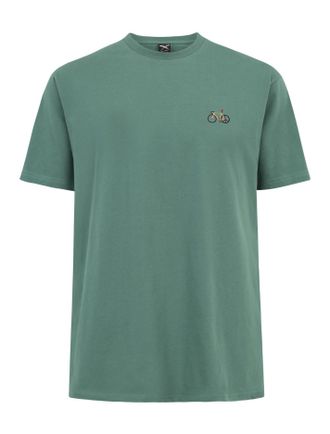 Iriedaily Herren T-Shirt PEACERIDE EMB Bio-Baumwolle Regular Fit M Jungle Green
