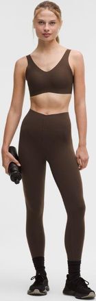 lululemon Glow Up Leggings mit hohem Bund f&uuml;r Frauen - 64 cm - Gr&ouml;&szlig;e 10 in Walnut Crunch