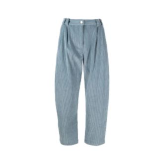Paul Smith Femme, Pantalons, Bleu, Taille: 44 FR Velour Pantalons