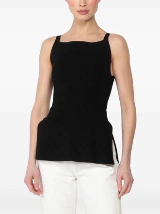 High Sport Asher square-neck top - Schwarz