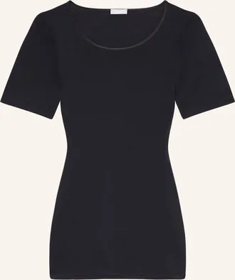 Hanro T-Shirt Cotton Seamless schwarz