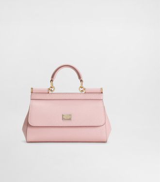 Dolce & Gabbana Sicily Small Handbag - Frau Handtaschen Pink Onesize