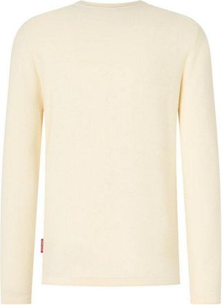 Joop Rundhalspullover Peko mit Henleyausschnitt, normale Passform