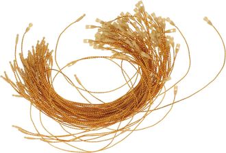 BESPORTBLE OSALADI 1000 St&uuml;ck Weihnachtsdeko Ornamentaufh&auml;nger mit Karabinerhaken Vorgeschnittene Kunststoffseile mit Druckknopf Silberfarben f&uuml;r Christbaumkugel