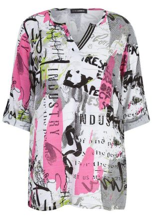 Doris Streich Klassische Bluse mit Allover-Muster