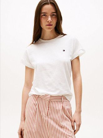 Tommy Hilfiger T-shirt texturé à col ras-du-cou