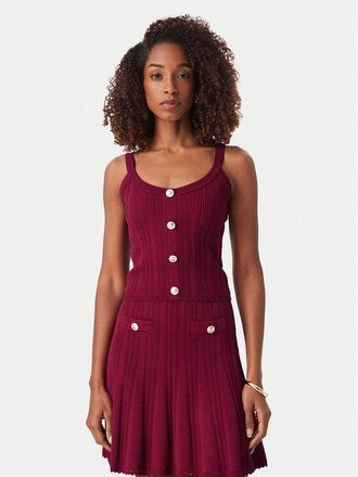 Guess Top W6YR25 Z0972 Dunkelrot Slim Fit