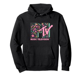 Giesswein Floral Vintage Embroidery Style Logo Fill Pullover Hoodie