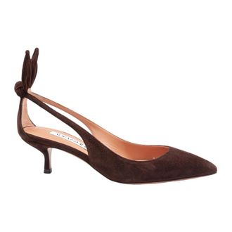 Aquazzura Bow Tie Pump 50 - - Shoes - Damen - Braun - 37 1/2 EU